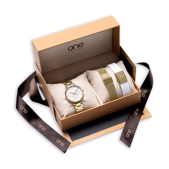 Conjunto Box One Be Golden - OL9025IC11L - Lugar da Jóia