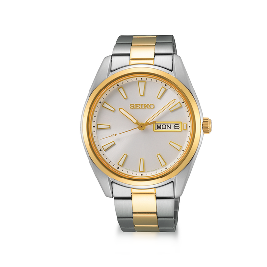 Relógio Seiko Neo Classic Day-Date Calendar Two Tone - SUR446P1 - Lugar ...
